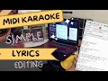 How To Sync Lyrics In Midi Files Paano Maglagay Ng Lyrics Sa Midi File ...