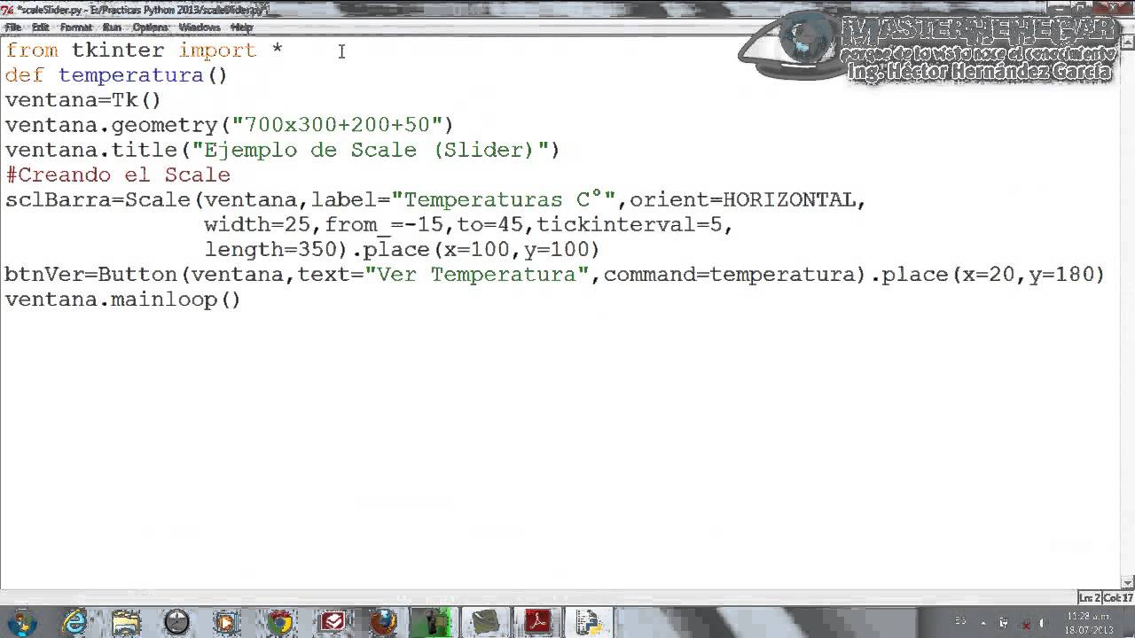 46 Cómo Crear Scale Slider Con Tkinter Python Youtube