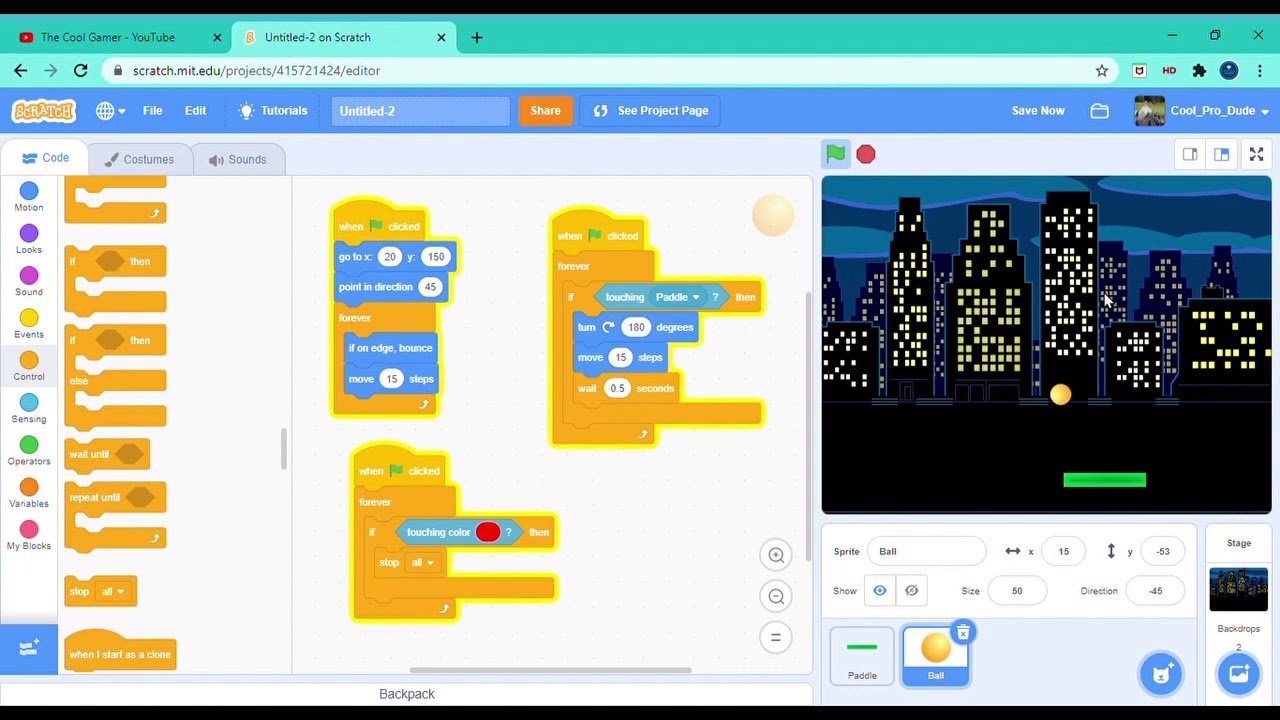 Pong Game Scratch Tutorial At Odessa Anderson Blog