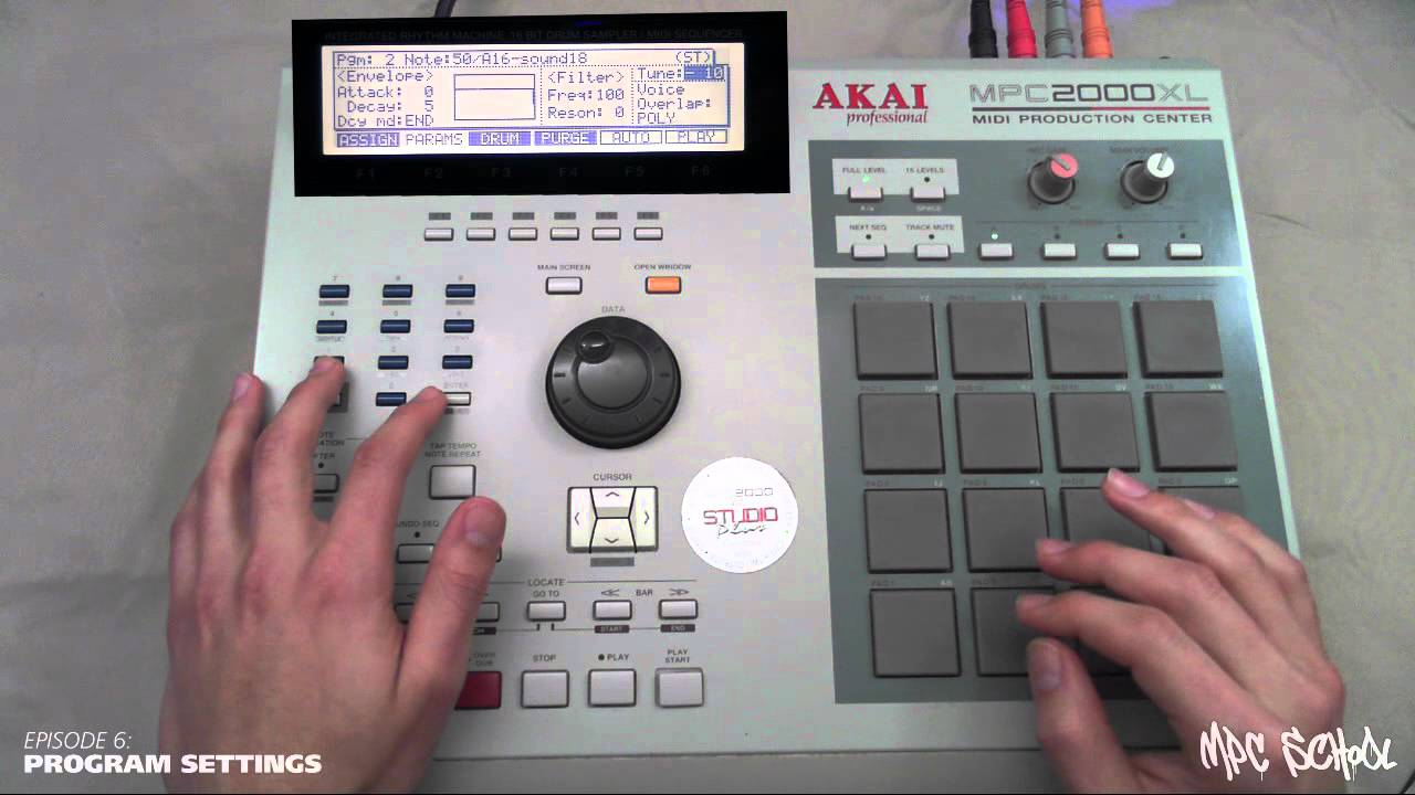 Mpc School 2000xl Episode 6 Program Settings Youtube