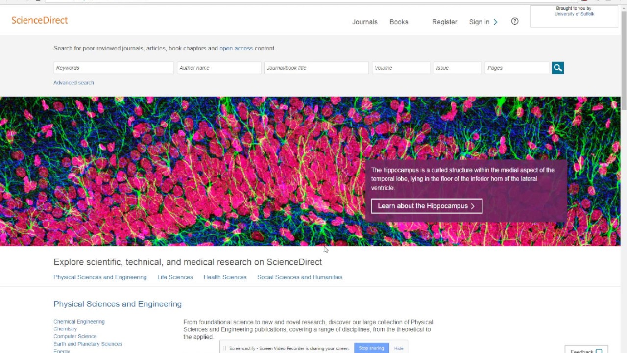 Sciencedirect Advanced Search Youtube
