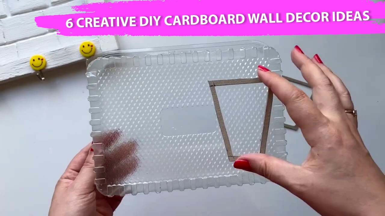6 Creative Diy Cardboard Wall Decor Ideas Youtube