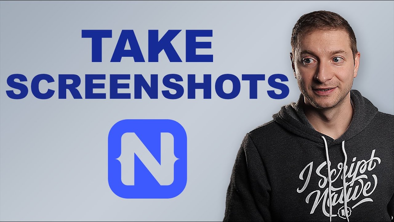 Take A Screenshot In Nativescript Tutorial Youtube