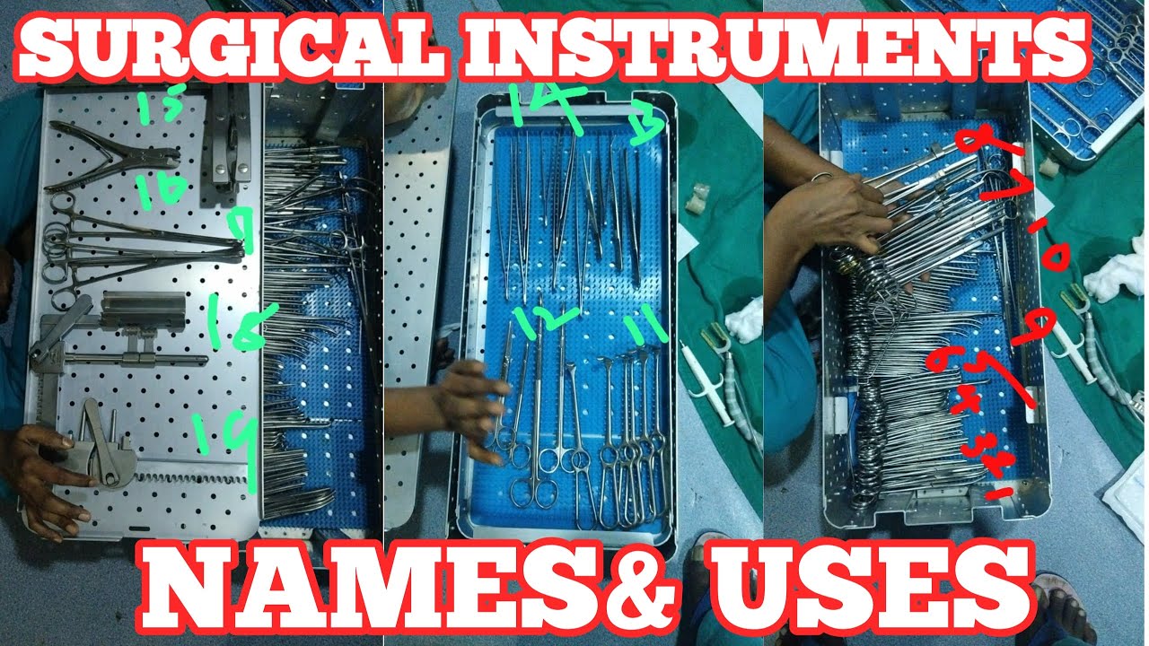 Surgical Instruments Names Uses Youtube