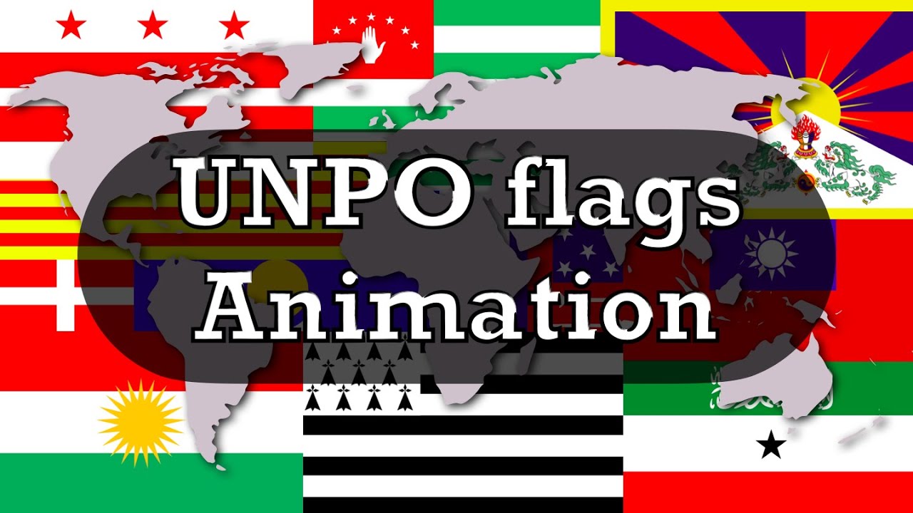 Unrepresented Peoples And Nations Flag Animation Youtube