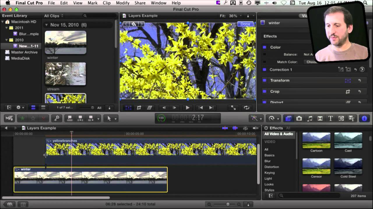 Layering Video In Final Cut Pro X Macmost Now 593 Youtube