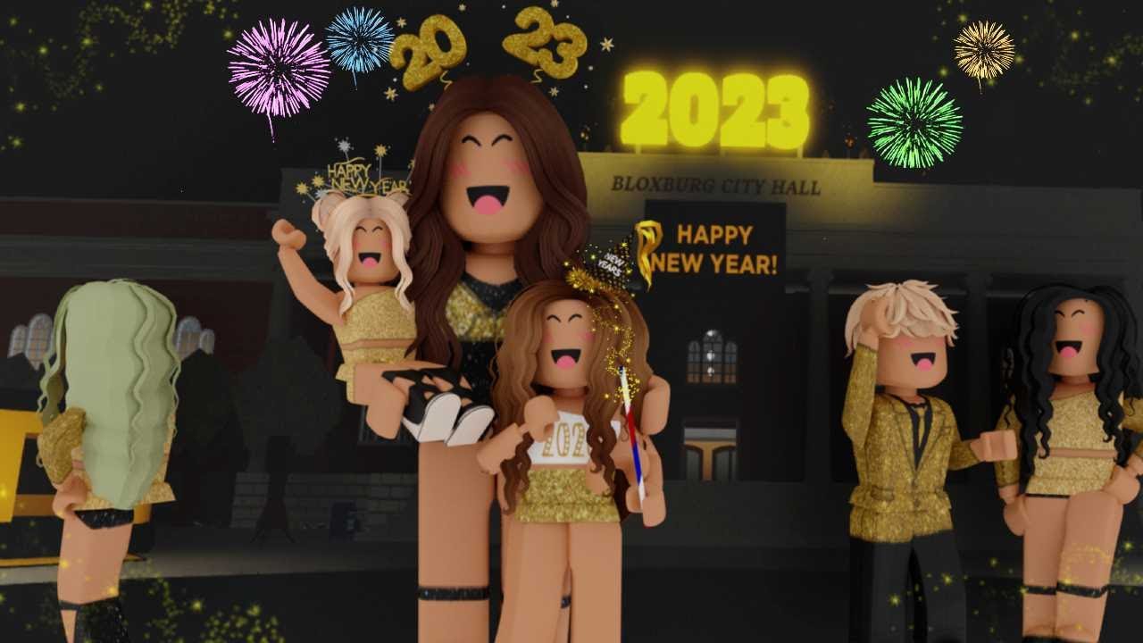 New Year Eve Bloxburg Roleplay Youtube