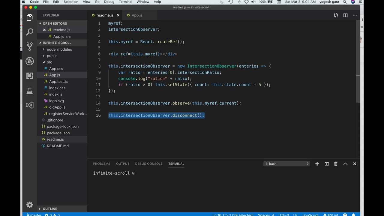 React Infinite Scroll With Intersectionobserver In 5 Min Youtube