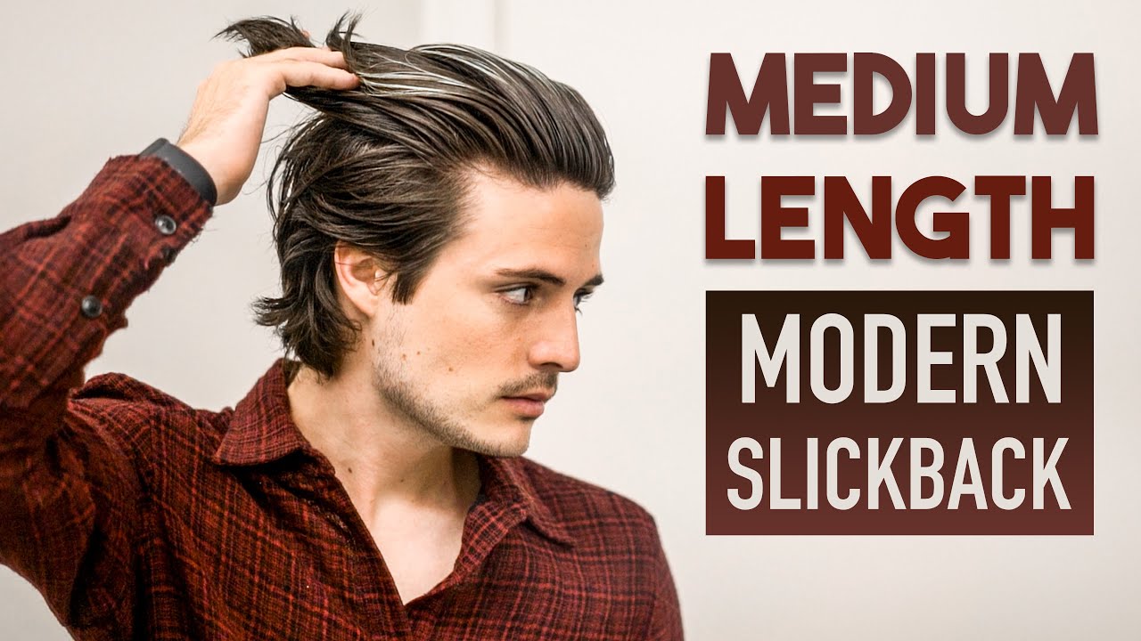 Medium Length Modern Slick Back Tutorial Mens Long Hair 2021 Youtube