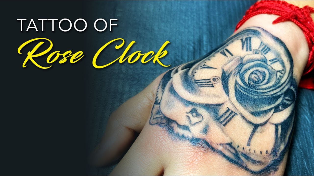 Rose Clock Tattoo Time Lapse Youtube