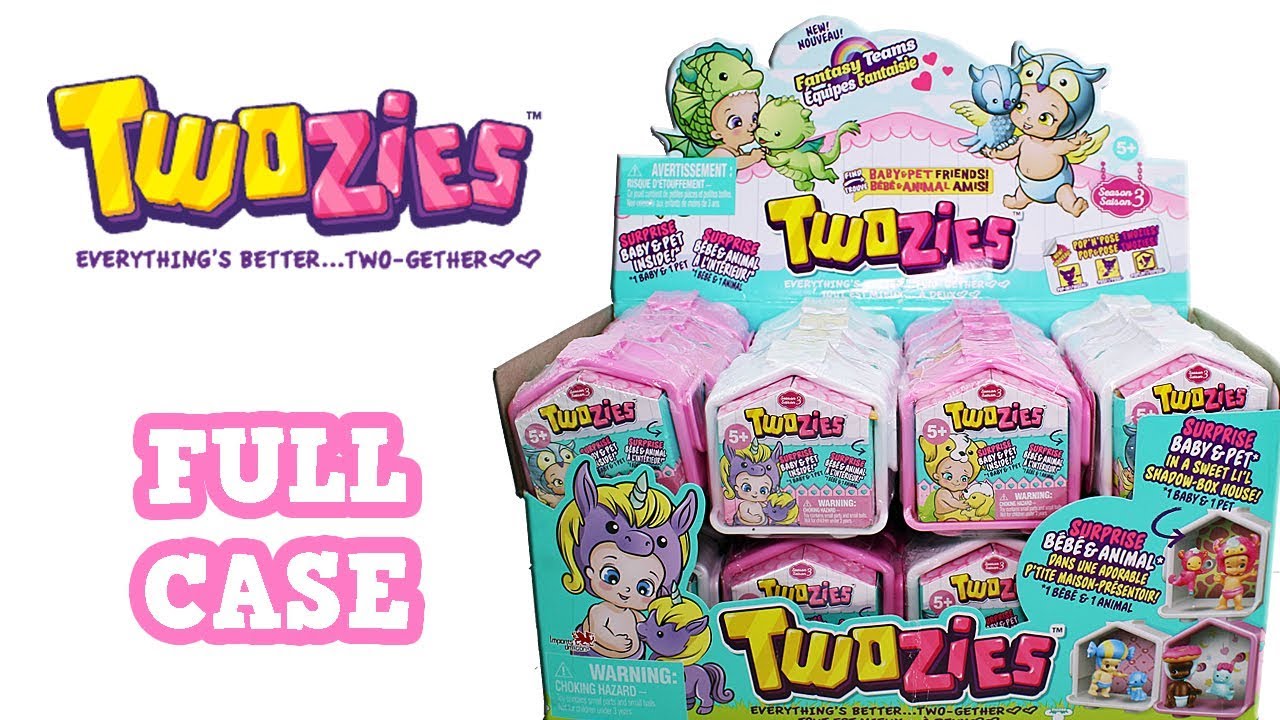 Twozies Season 3 Fantasy Teams Full Case Unboxing Blind Bags Shadow Box