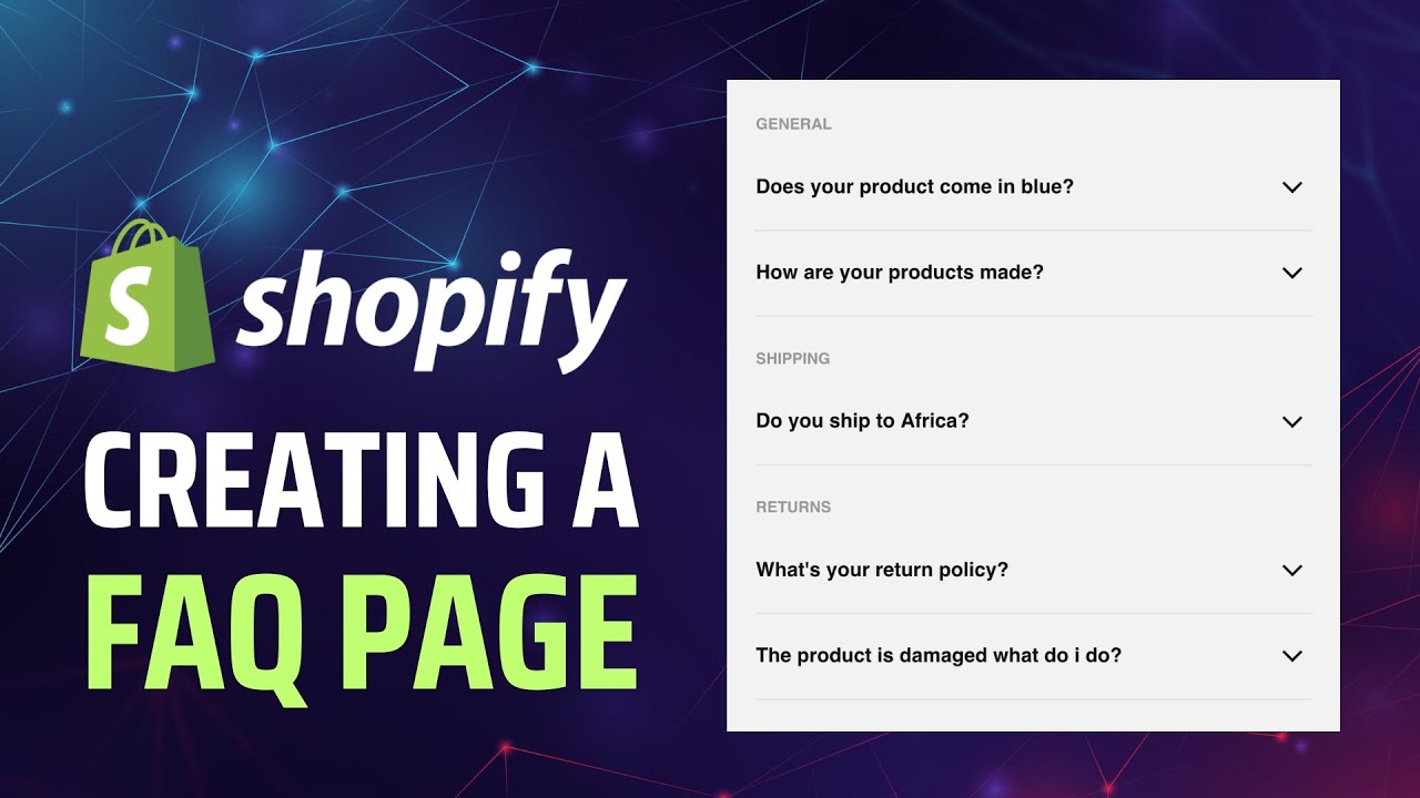 Coding An Faq Page With Shopify Section Blocks Youtube
