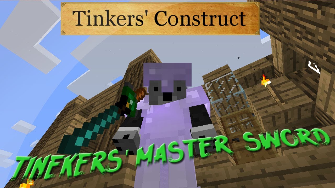 Modded Minecraft Play Review Tinkers Master Sword Tinkers