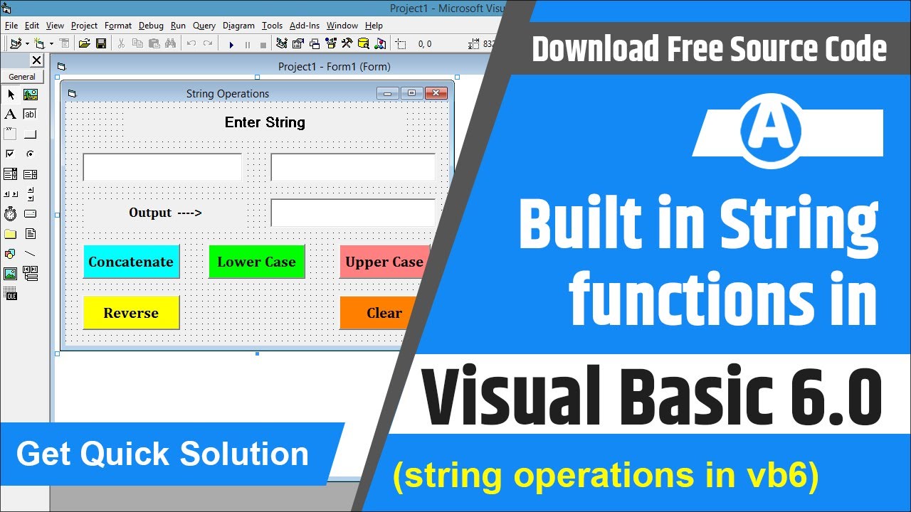 Explain Built In String Functions In Visual Basic 6 0 String