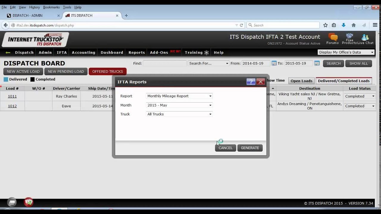Carrier With Ifta V 2 Reports Training Youtube