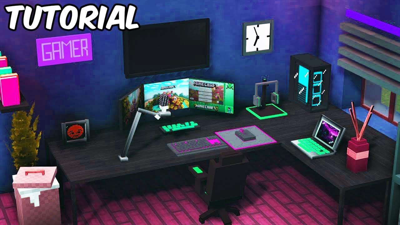 Minecraft How To Make A Gaming Setup 2024 Youtube