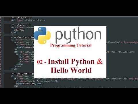 02 Install Python And Run First Hello World Program Python Tutorial