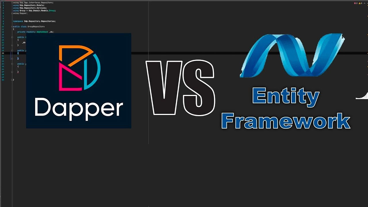 Dapper Vs Entity Framework Youtube