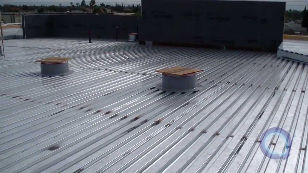 Quik Shield Fluted Metal Deck With Tape Youtube