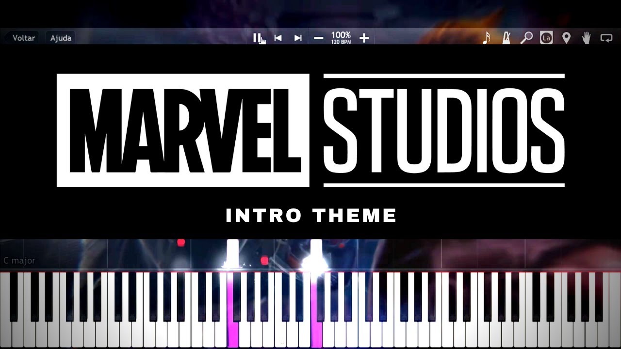 Marvel Studios Intro 2016 Piano Tutorial Youtube Music