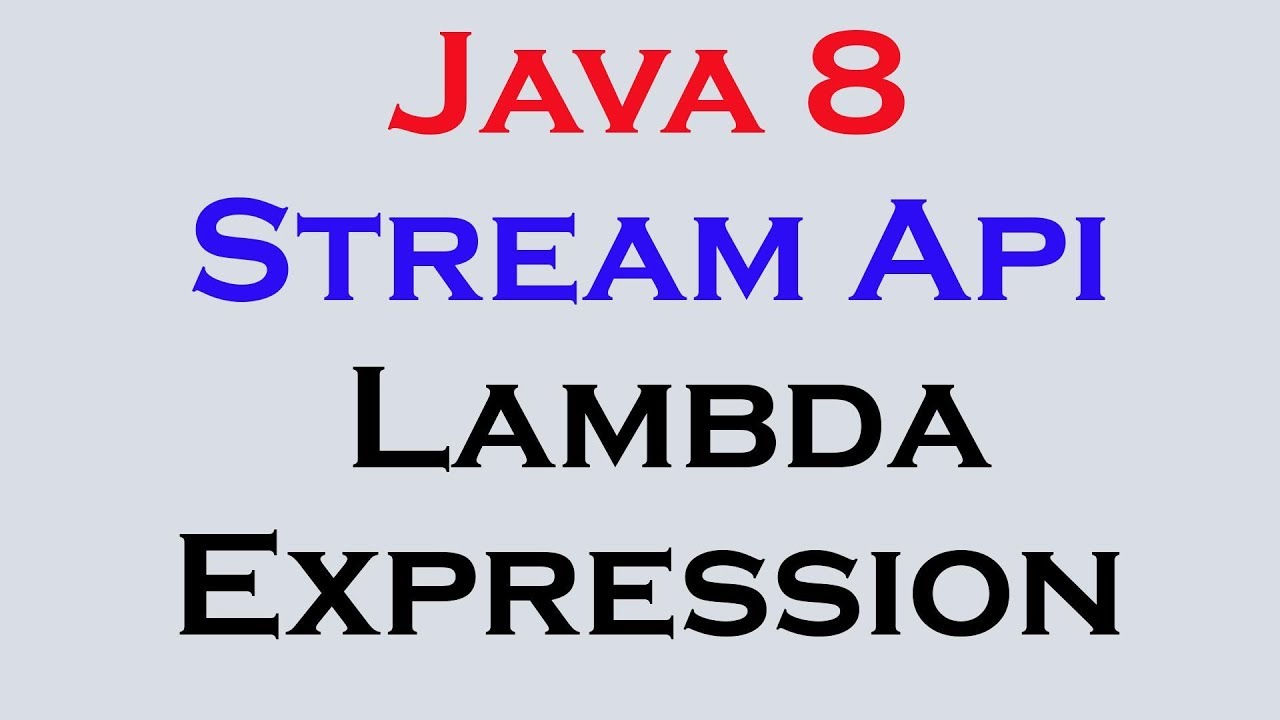 17 4 Lambda Expression In Java 8 Youtube