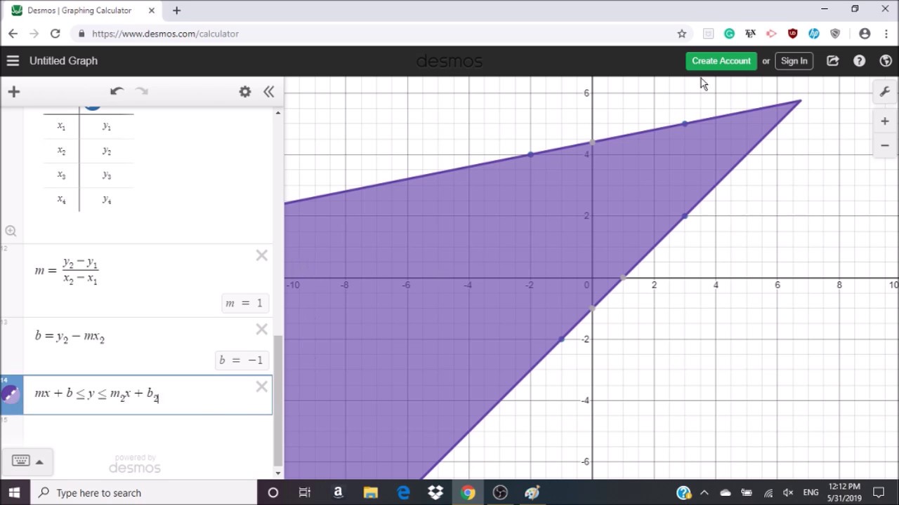 Desmos Graphing