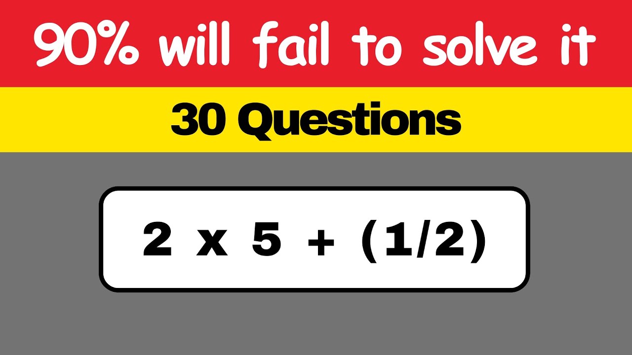30 Math Riddles That Ll Stump Even Your Smartest Friends Youtube