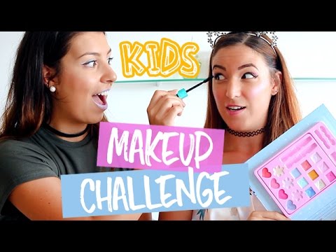 Challenge Full Face Using Only Kids Makeup Youtube