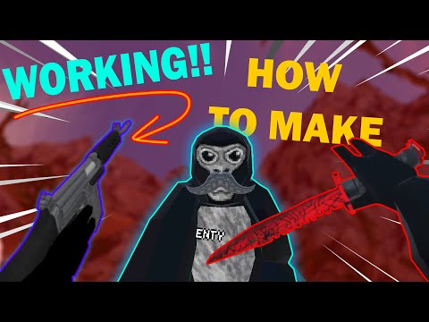 How To Make Custom Holdable For Gorilla Tag No Code Working Gun