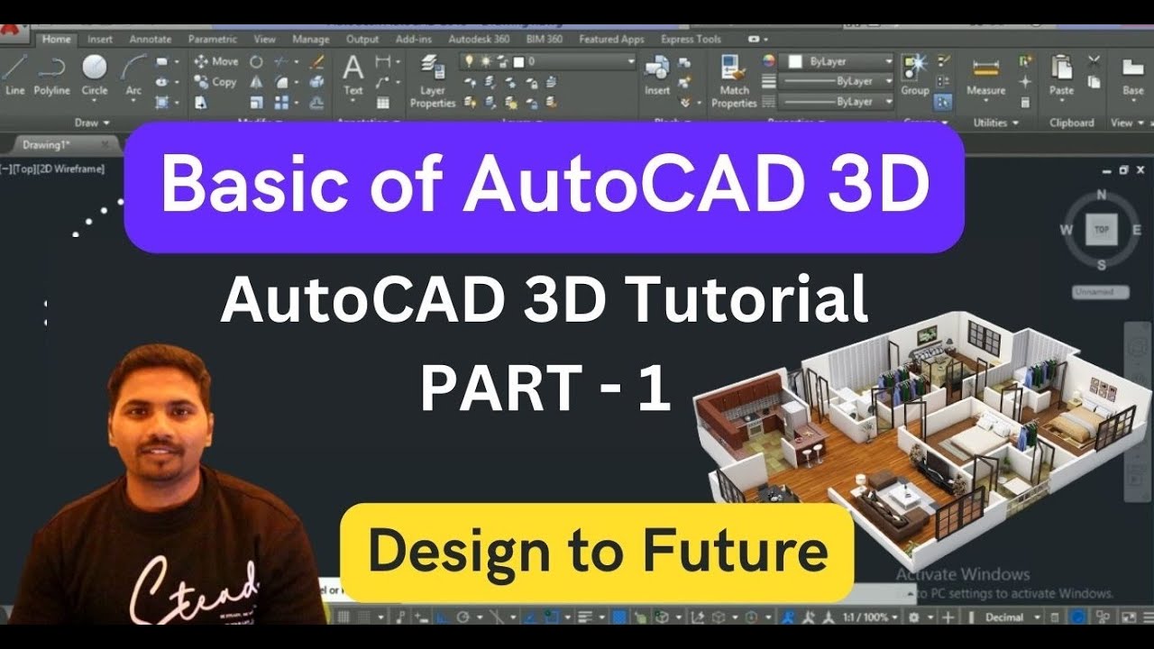 Autocad 3d Modeling Tutorial For Beginner To Advance Learn Autocad 3d