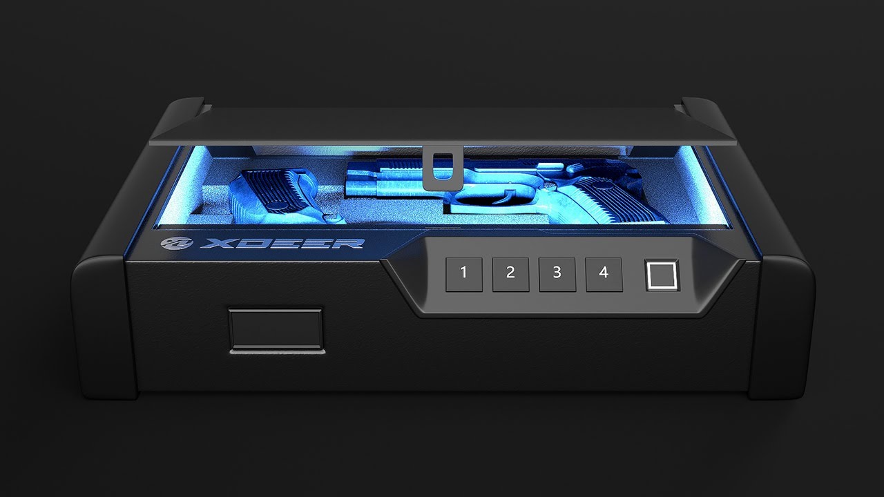 Xdeer S10 Quick Access Biometric Fingerprint Gun Safe With 3 Ways To