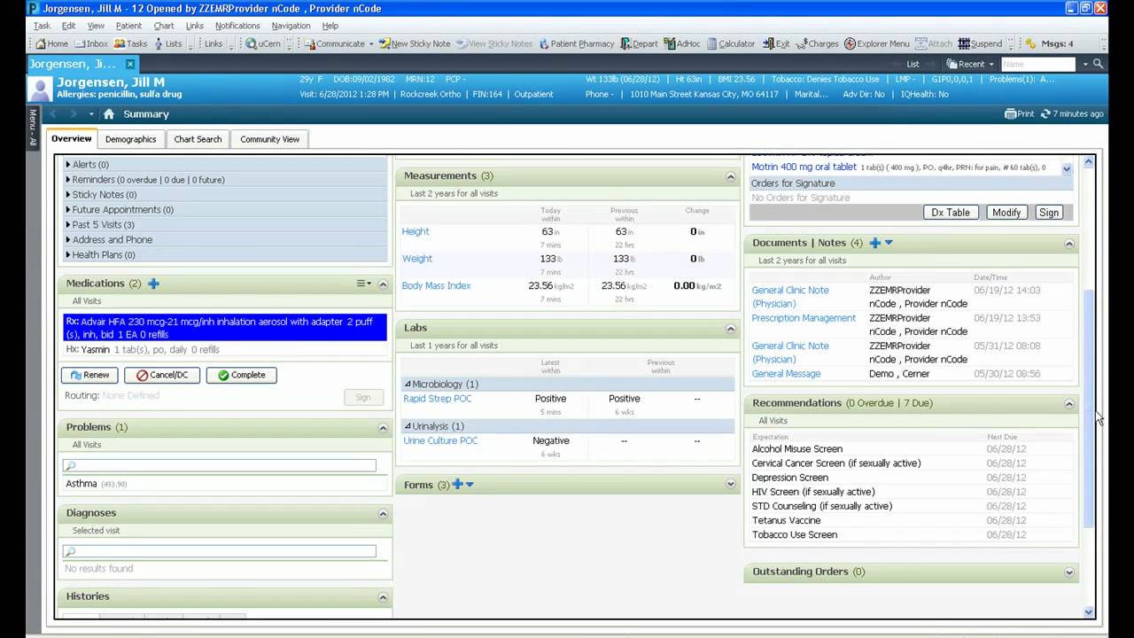 Cerner Powerchart Ambulatory Ehr Family Practice Demonstration Youtube