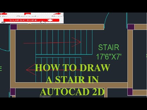 How To Create Stair In Autocad 2d Autocad Dynamic Staircase Tutorial