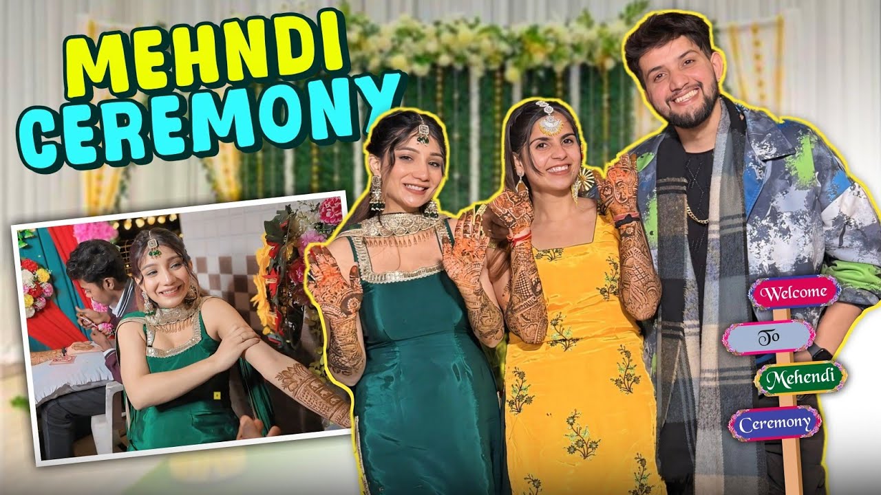 Mehndi Ceremony Vlog ёяшн Youtube