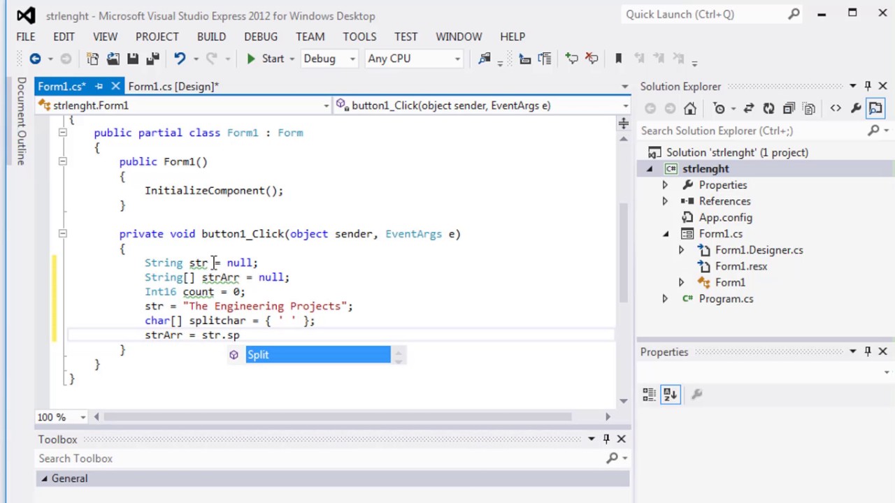 081 How To Use C String Split Youtube