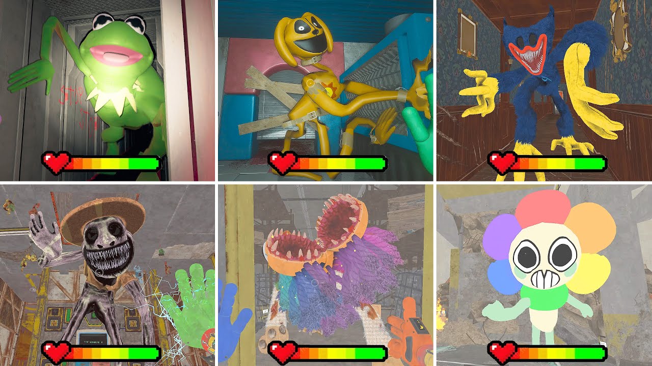 Every Scary Moment In Poppy Playtime Chapters 1 4 Played Fully In