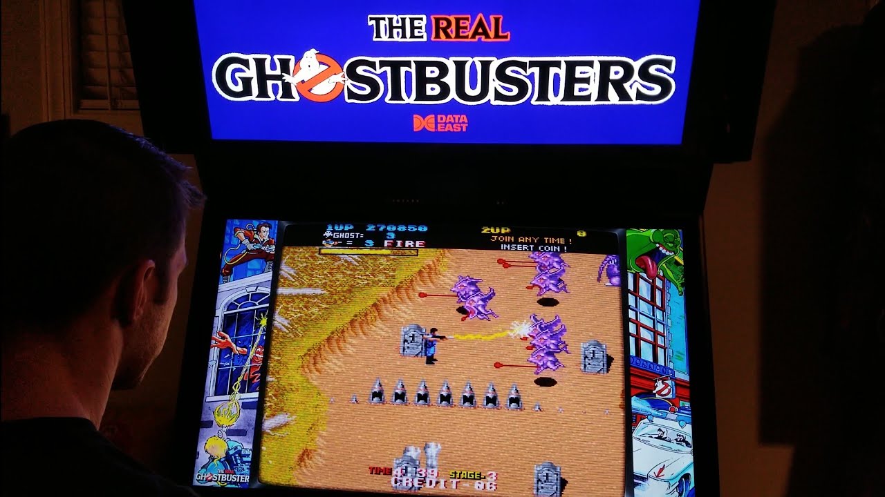 The Real Ghostbusters Arcade Cabinet Mame Playthrough W Hypermarquee