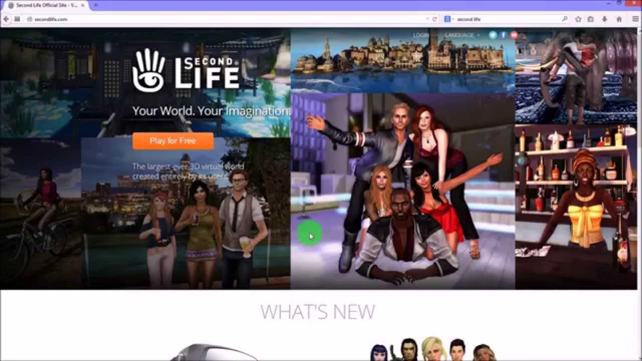 Second Life Tutorial 1 Getting Started Youtube