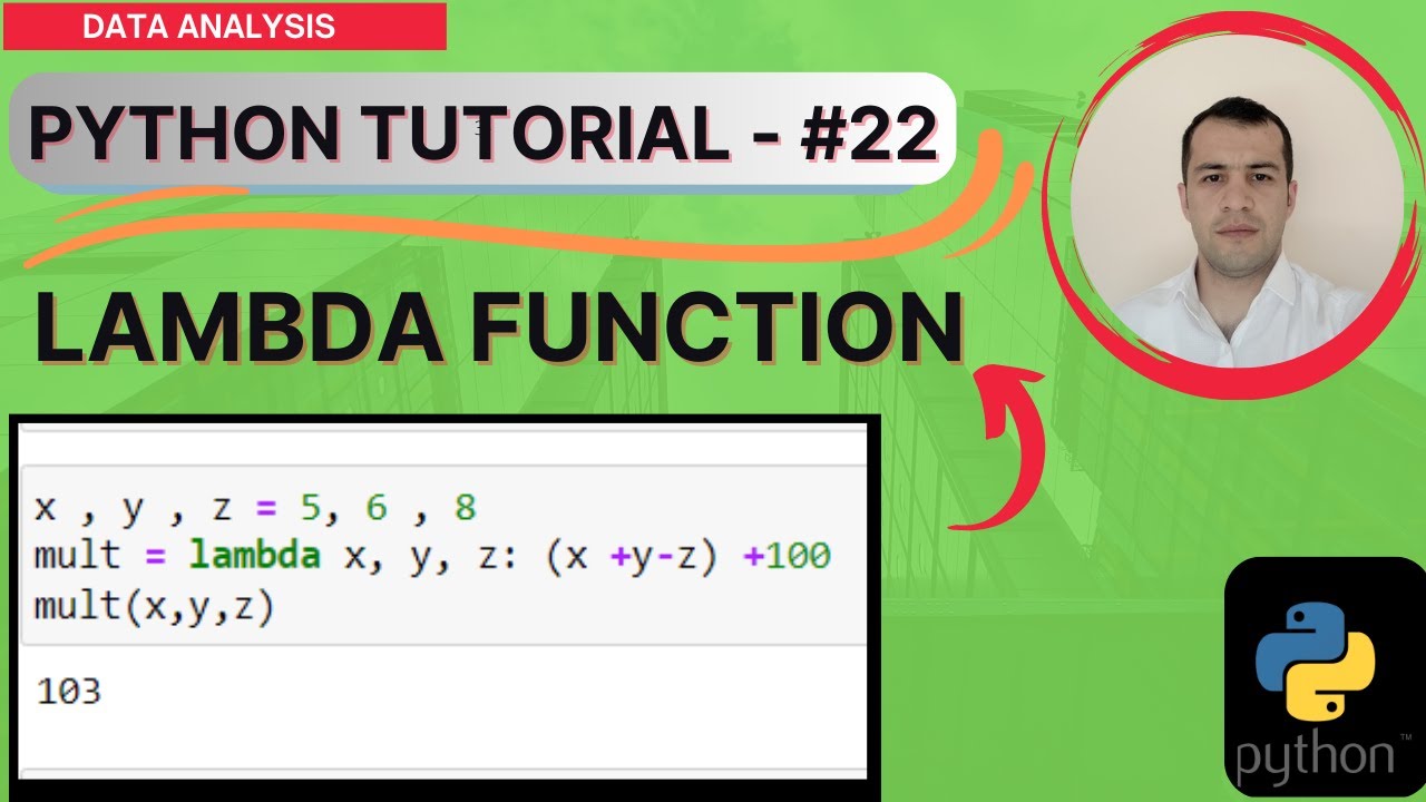 Python Lesson 22 Lambda Function In Python Youtube