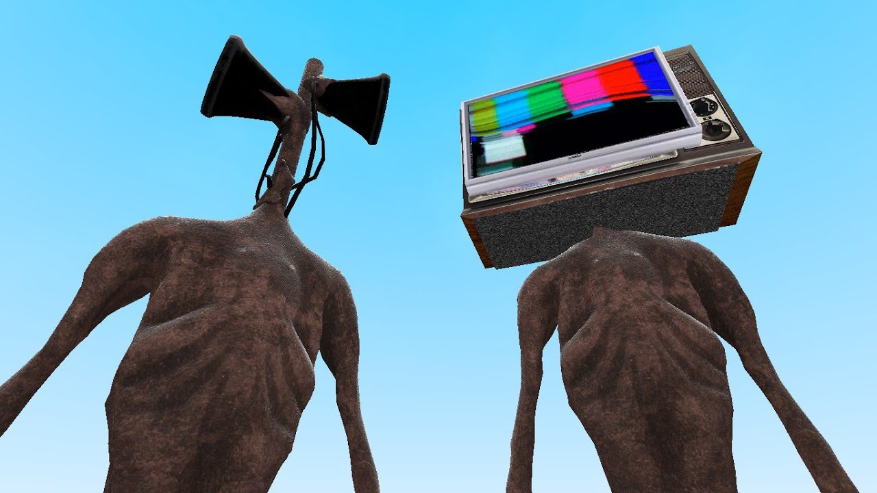 New Siren Head Vs New Tv Head Garry S Mod Siren Head Trevor