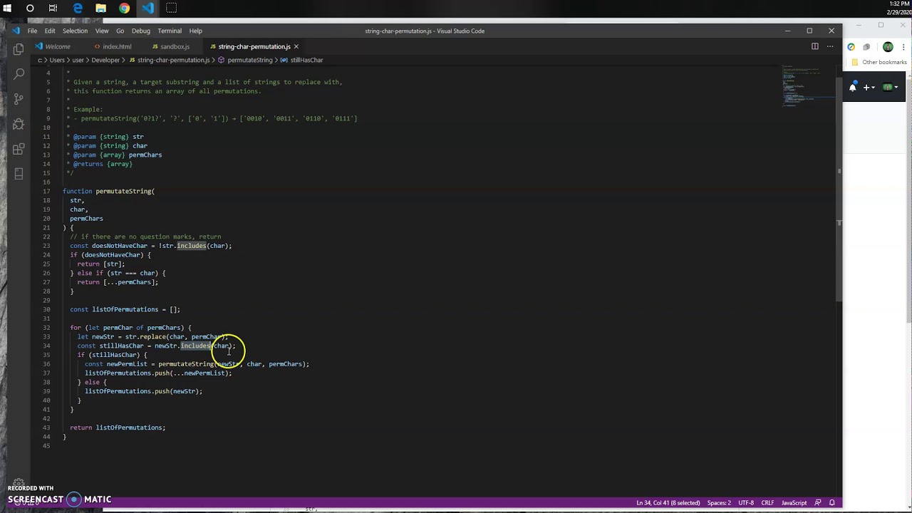 Code Concepts String Permutations Google Interview Question Pt 2