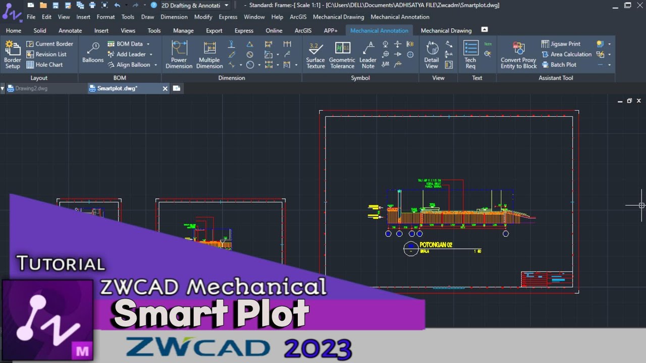 Zwcad Tutorial Smart Plot Youtube