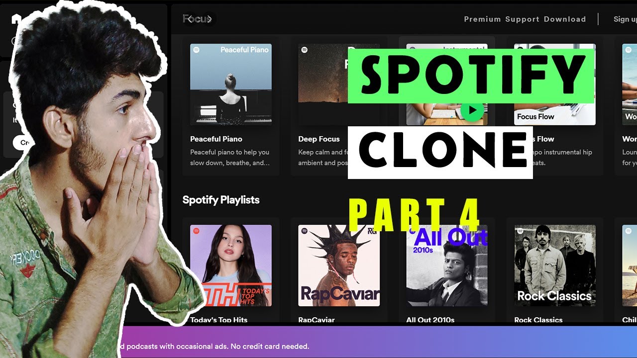Spotify Clone With React Js And Node Js Tutorial 4 Youtube