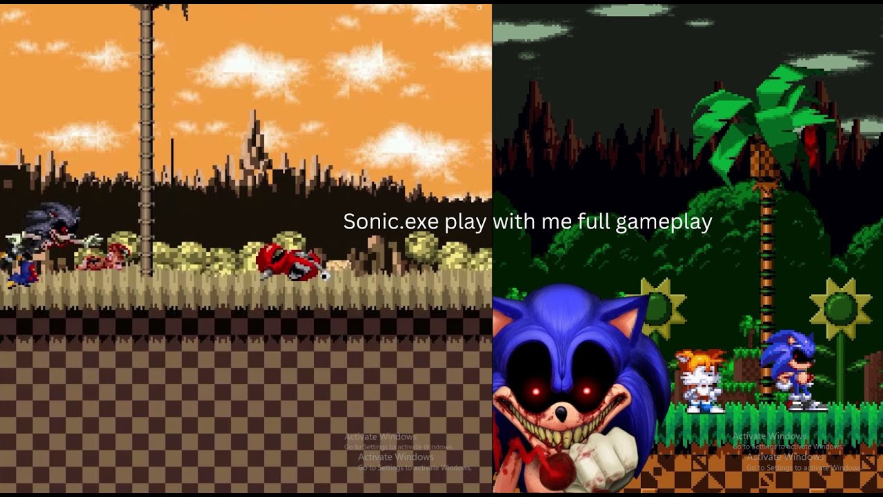 Sonic Exe Play With Me Full Gameplay Youtube