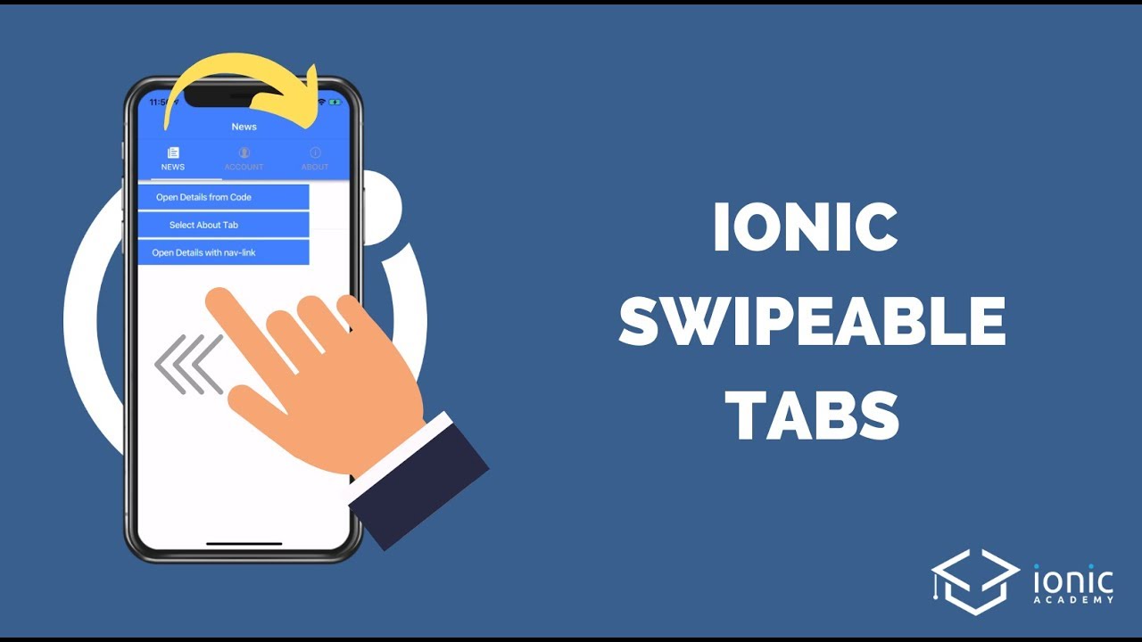 Building A Swipeable Tabs Navigation With Ionic 4 Youtube