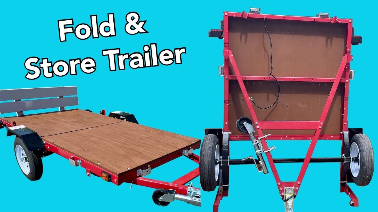 How To Fold A Harbor Freight Trailer Youtube