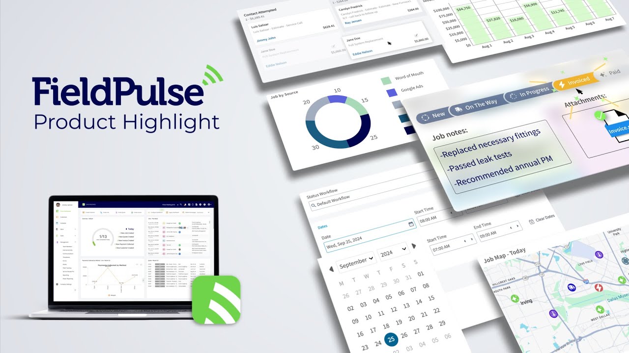 Quick Look At Fieldpulse Product Features For Field Service