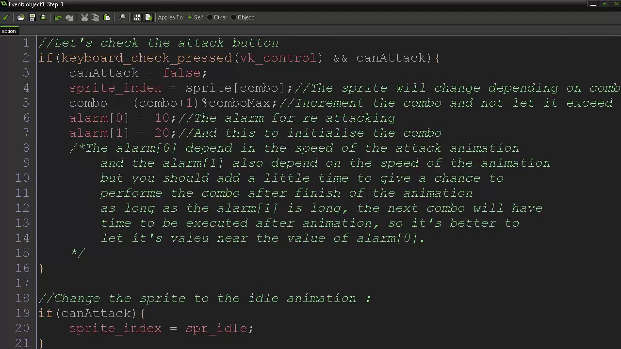 Gamemaker Combo Hit Enemy And Counter Tutorial Youtube