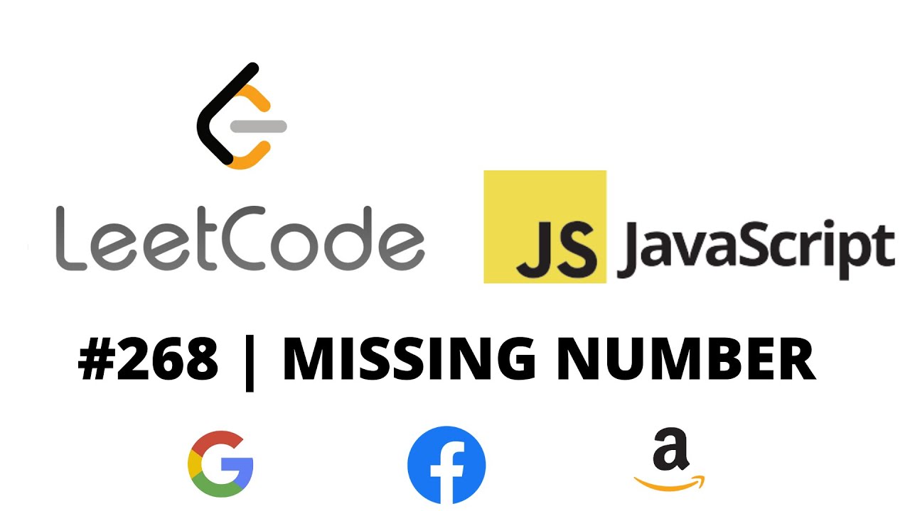 Leetcode 268 Javascript Missing Number Youtube