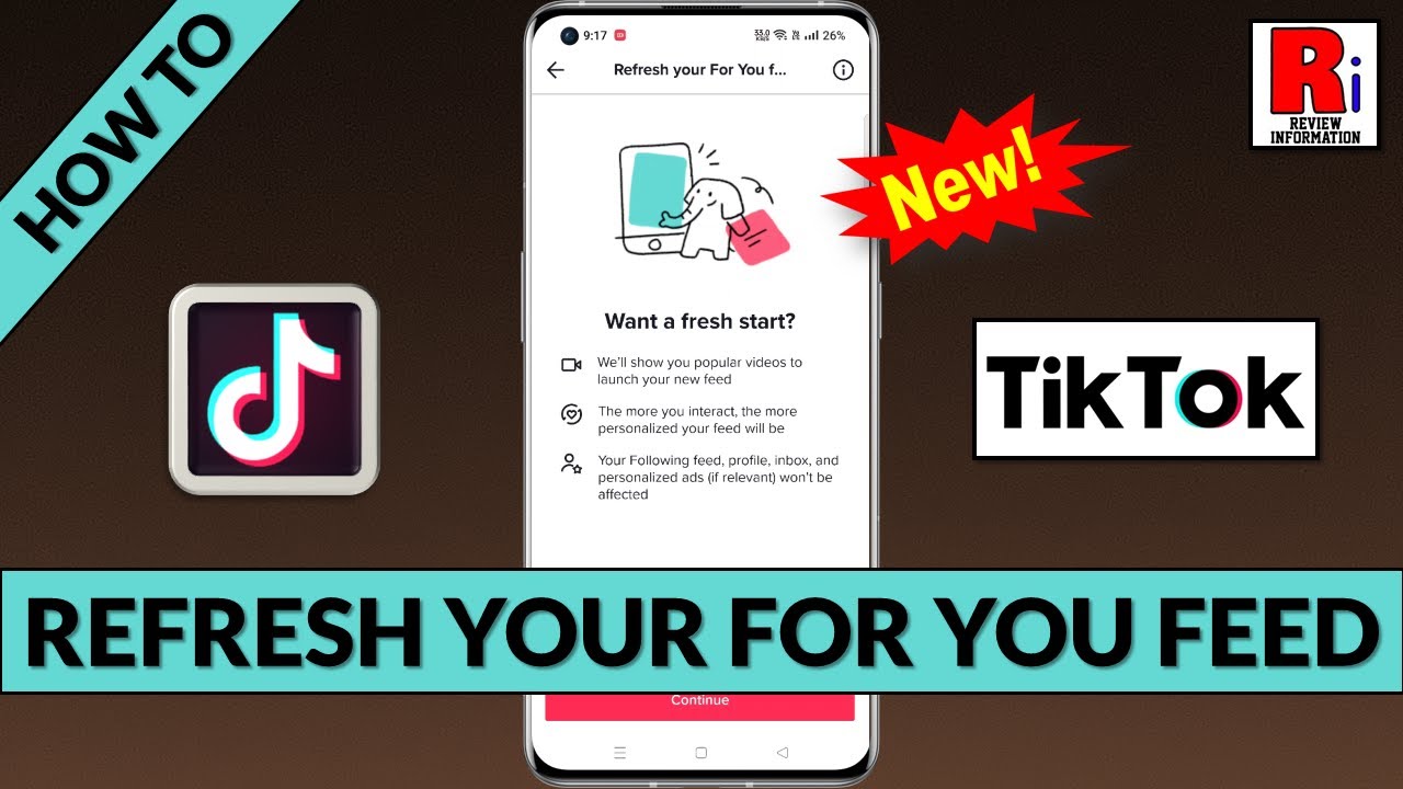 How To Refresh Your For You Feed On Tiktok Youtube